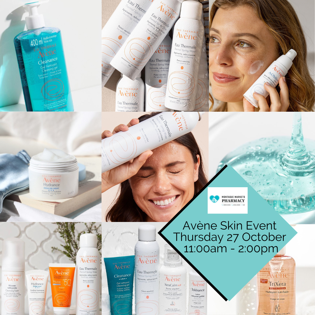Montague Markets Pharmacy Avène Pop-Up Skin Event - Montague Market ...